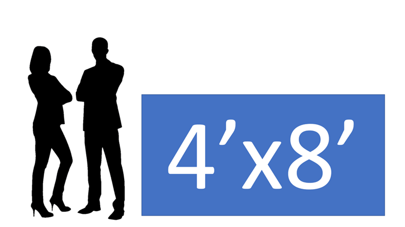 4'x8' Single Sided Corrugated Plastic Sign